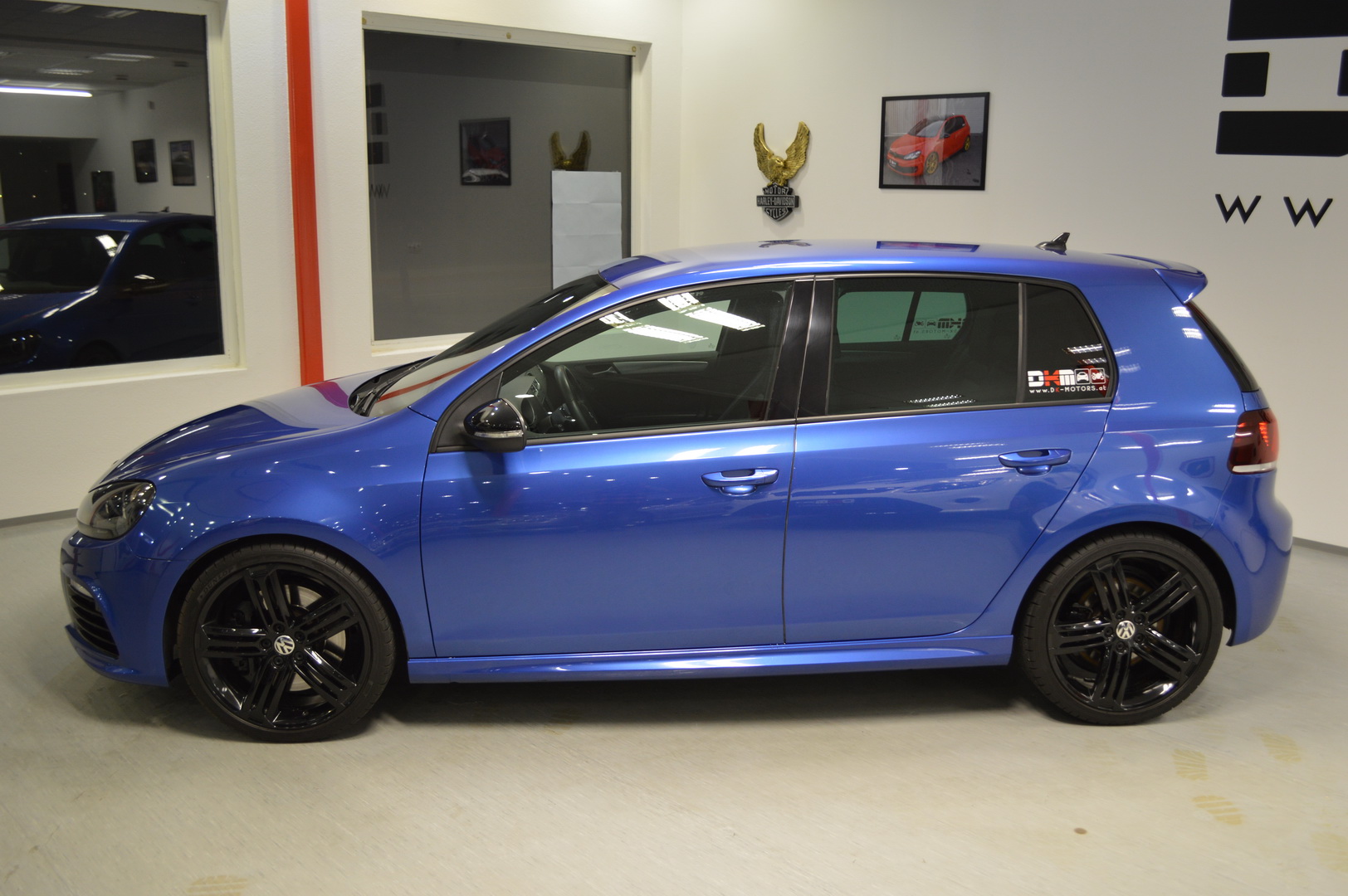 VW Golf 6R blau / schwarz