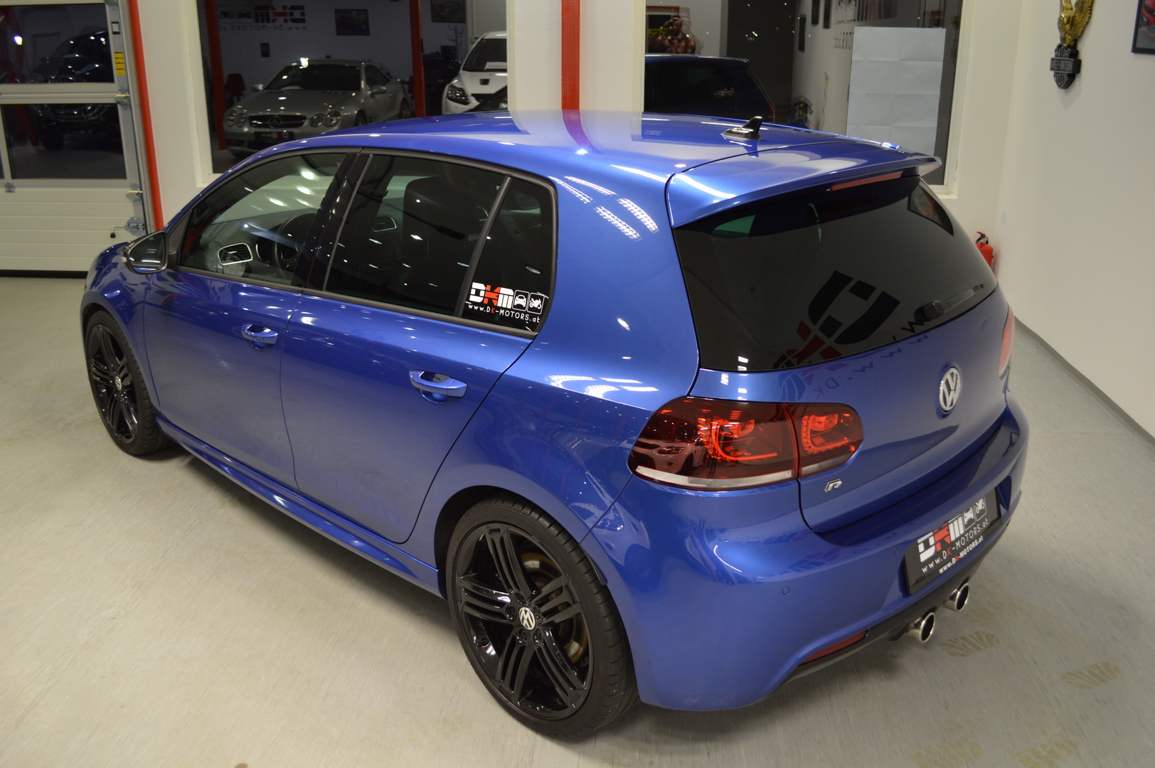 VW Golf 6R blau / schwarz